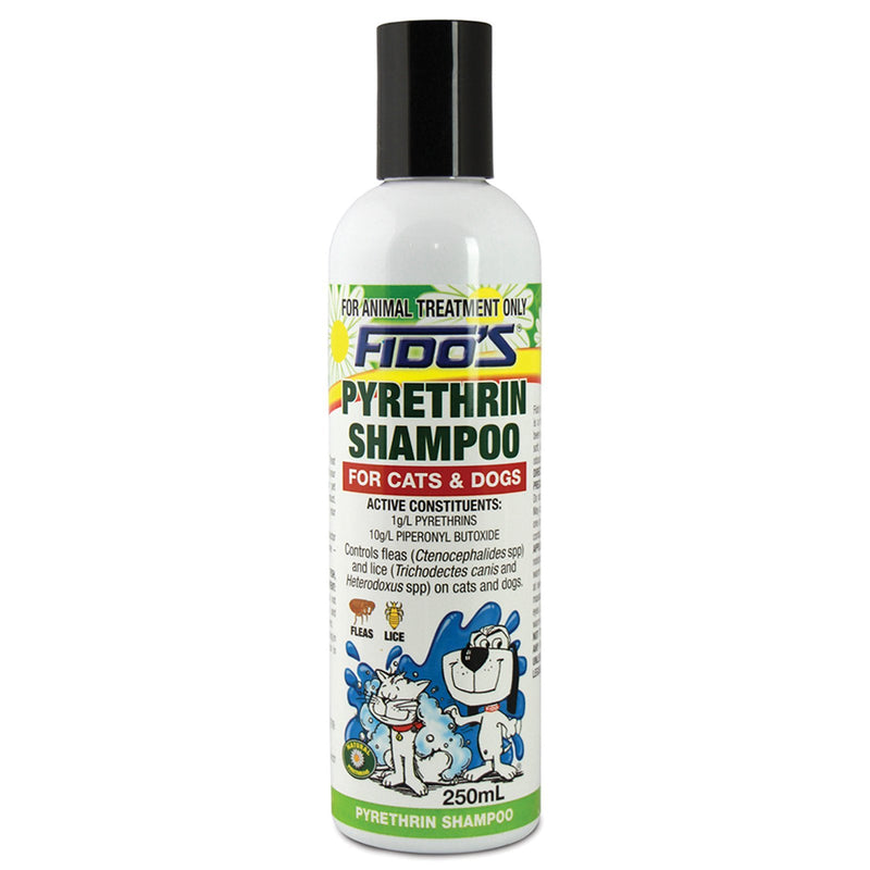 Fidos Pyrethrin Shampoo 250ml – Habitat Pet Supplies